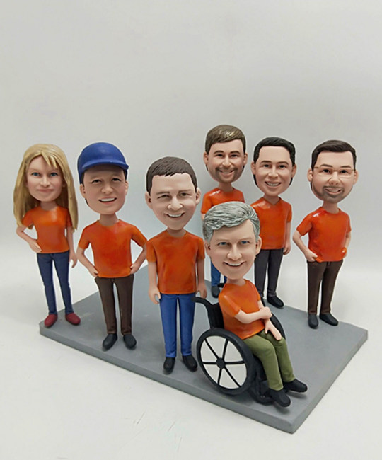 7 Custom Bobbleheads- Bulk order gift for team [7 mini] - $455.00 ...