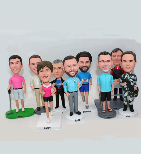 9 Custom bobbleheads-bulk order Christmas gift for family [9 mini ...