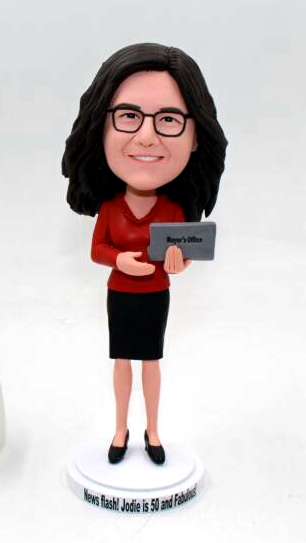 Custom bobblehead secretary with laptop [B6313-1] - $59.00 : Custom ...