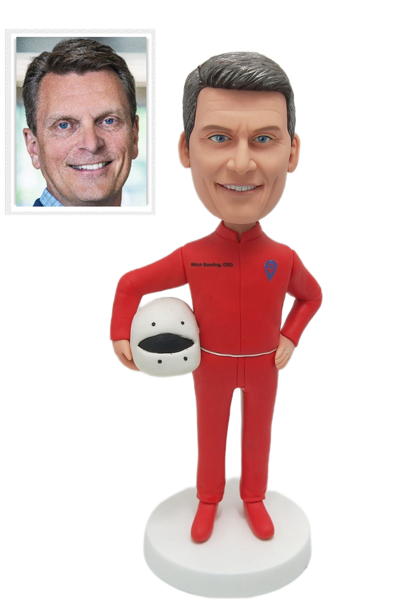Custom Race Car Driver Bobblehead - Personalized Racing Gift [AM001 ...